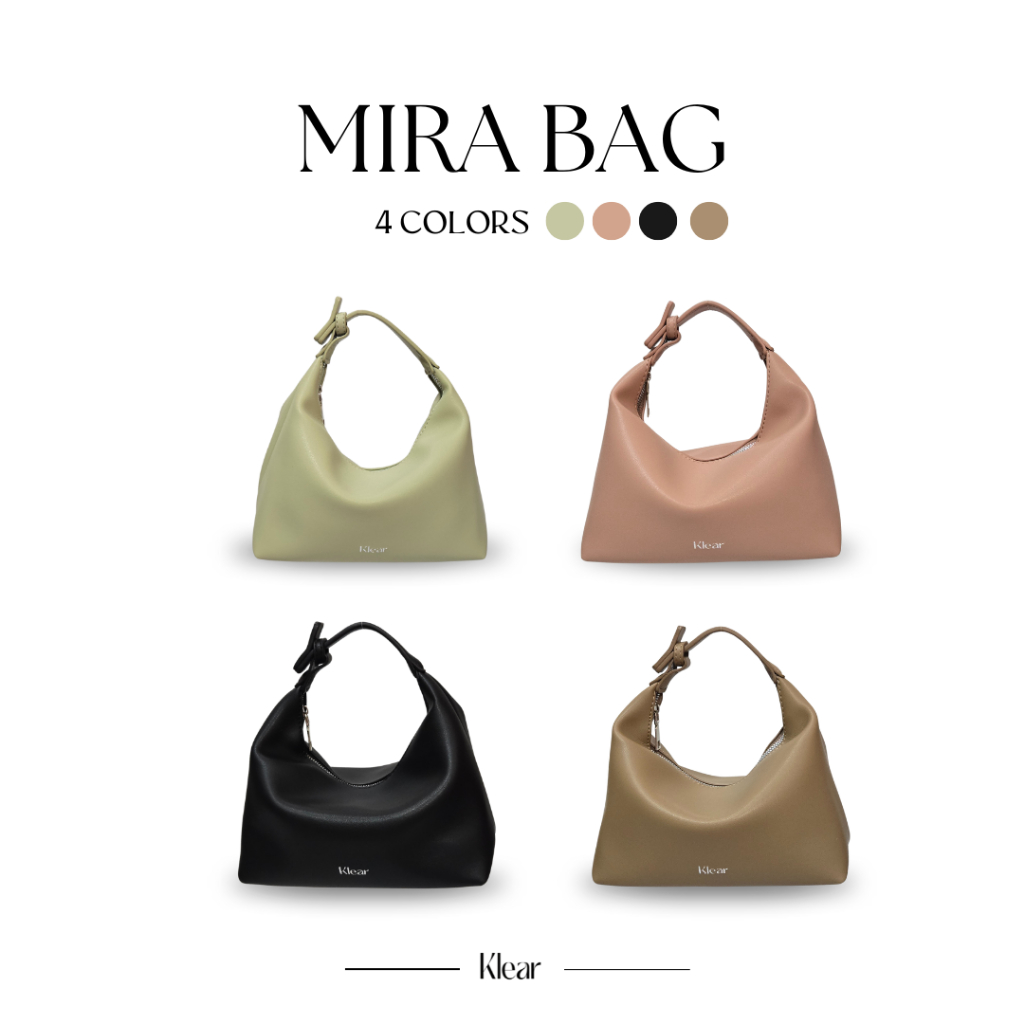 KLEAR.STUDIO - MIRA BAG กระเป๋าคล้องแขนแฟชั่นผู้หญิง เรียบหรู ปรับสายคอร์ดบอดี้ได้ | Shopee Thailand