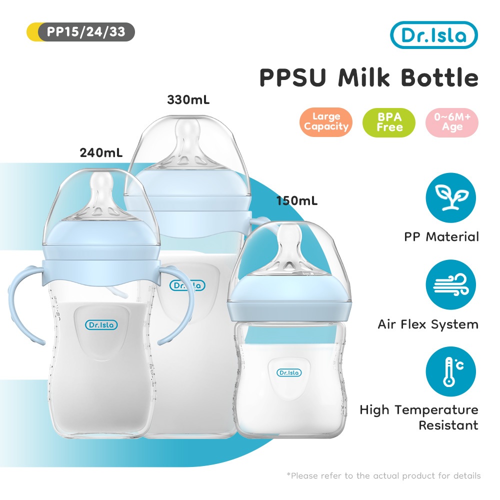 AVINIE ขวดนม ขวดนมพีพี เกรดอาหาร ขวดนมเด็ก ป้องกันอากาศ กันสำลัก ขวดนมเด็ก 150มล/240มล /330มล ...