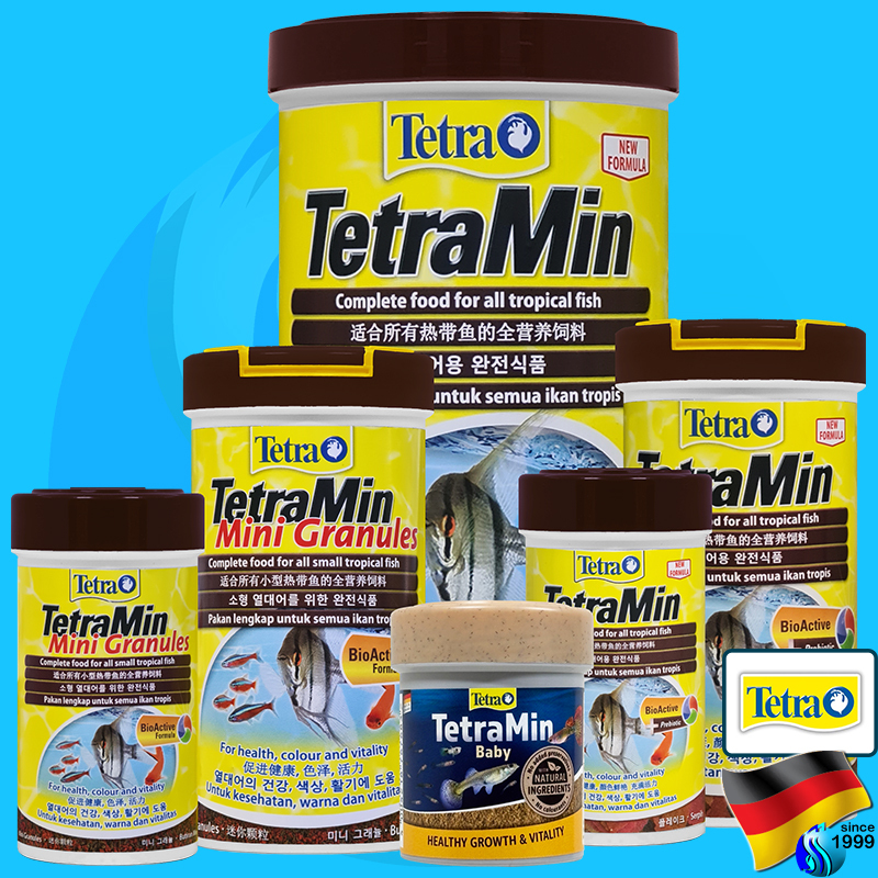 Tetra Min Baby / Flakes / Mini Granules อาหารปลาน้ำจืด ทุกชนิด แบบแผ่น ...