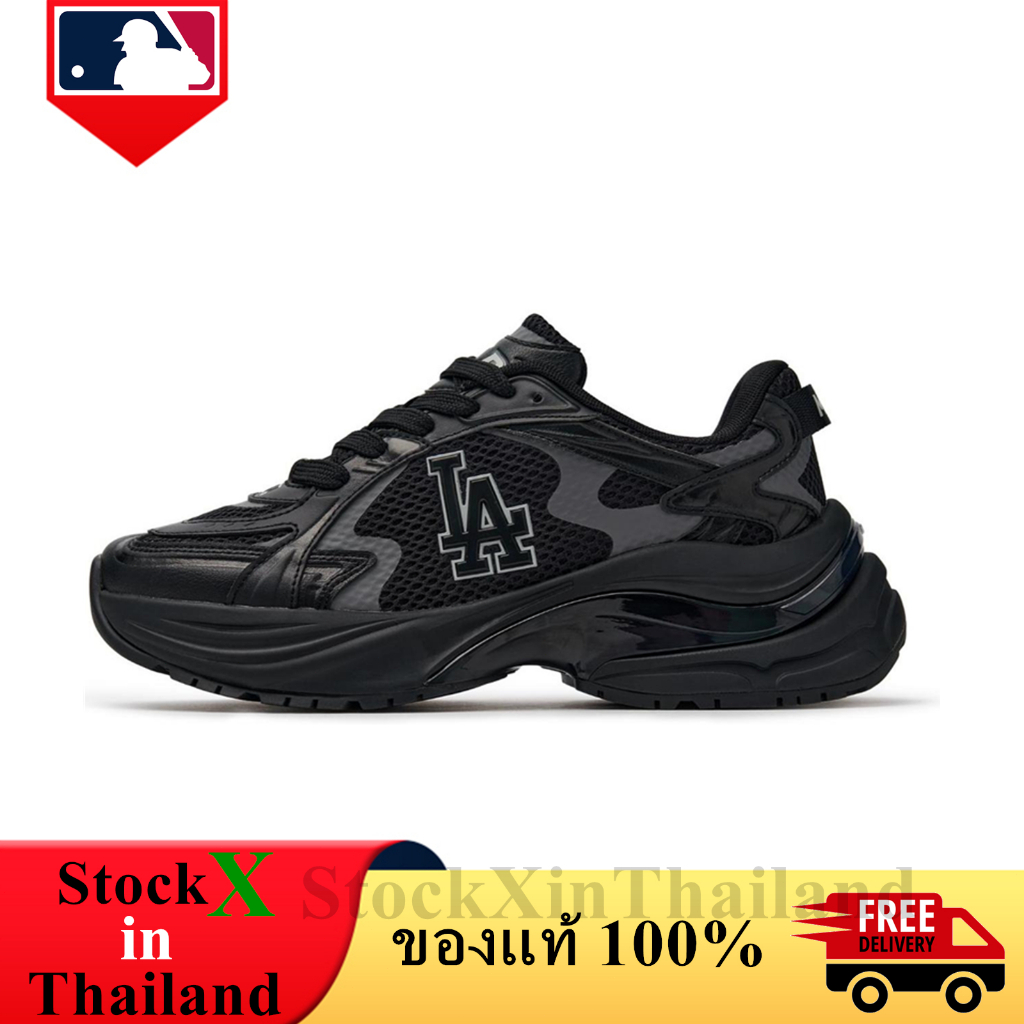 ของแท้ 100% MLB Bigball Chunky Curve Runner Black รองเท้าผู้ชาย รองเท้า ...