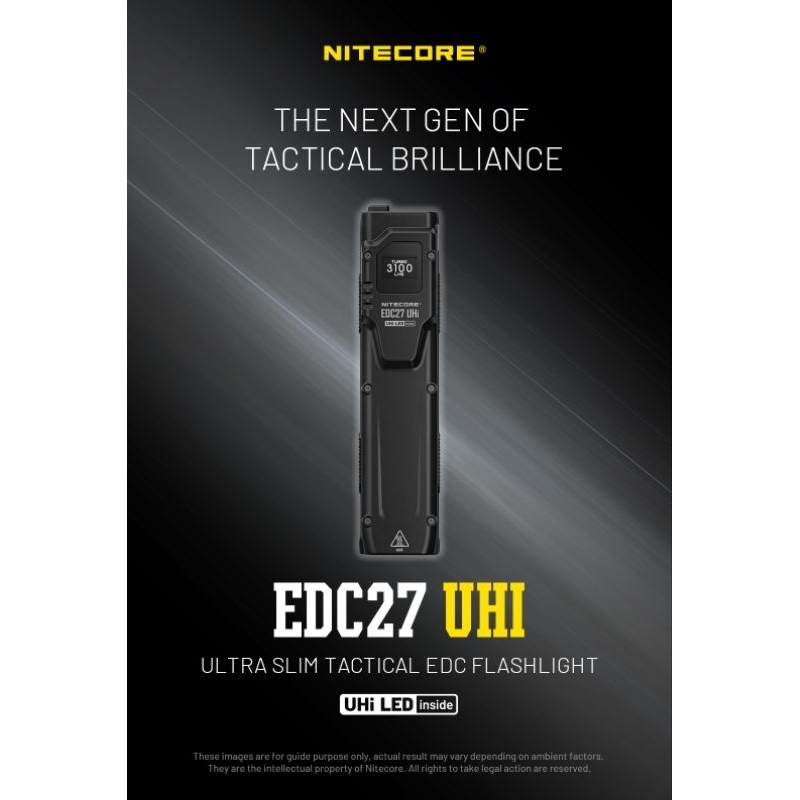 ไฟฉาย EDC27 UHi Ultra Slim Tactical EDC Flashlight : สินค้ารับประกัน 1 ปี | Shopee Thailand