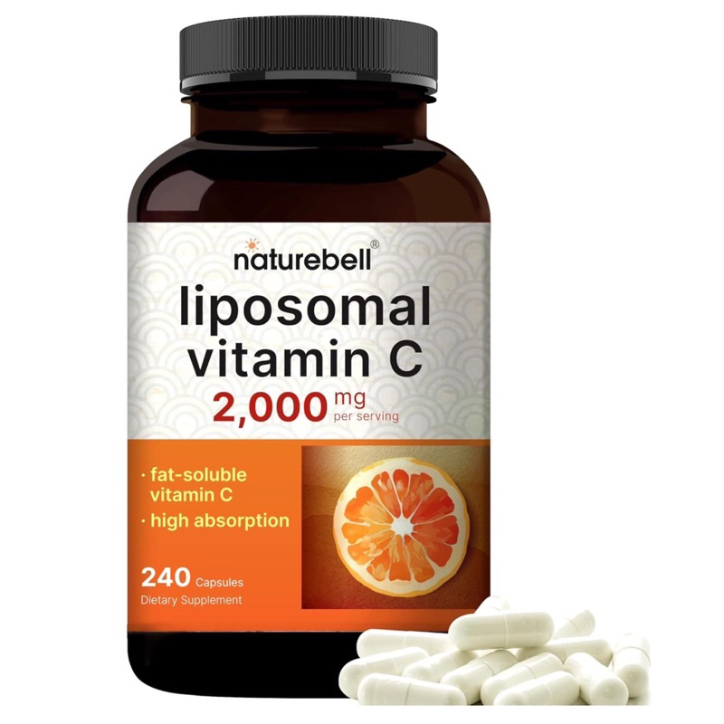 ( NatureBell ) LIPOSOMAL VITAMIN C 2000 MG - เสริมภูมิคุ้มกัน ( 240 ...