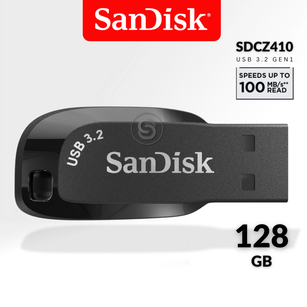 SanDisk Ultra Shift USB 3.2 Gen 1 Flash DriveSDCZ410-128G-G46 Black ...