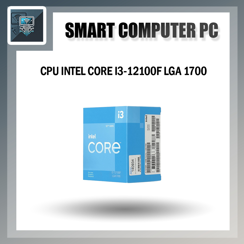 CPU INTEL CORE I3-12100F LGA 1700 (ไม่มีการ์ดจอออนบอร์ด) | Shopee Thailand
