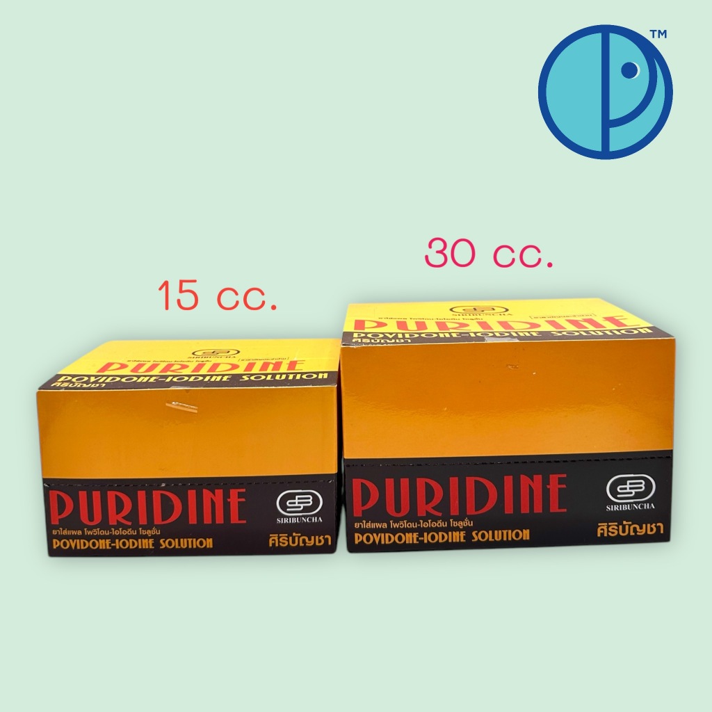 💥ยกโหล💥Puridine Povidone-Iodine Solution เพียวริดีน โพวิโดน-ไอโอดีน ...