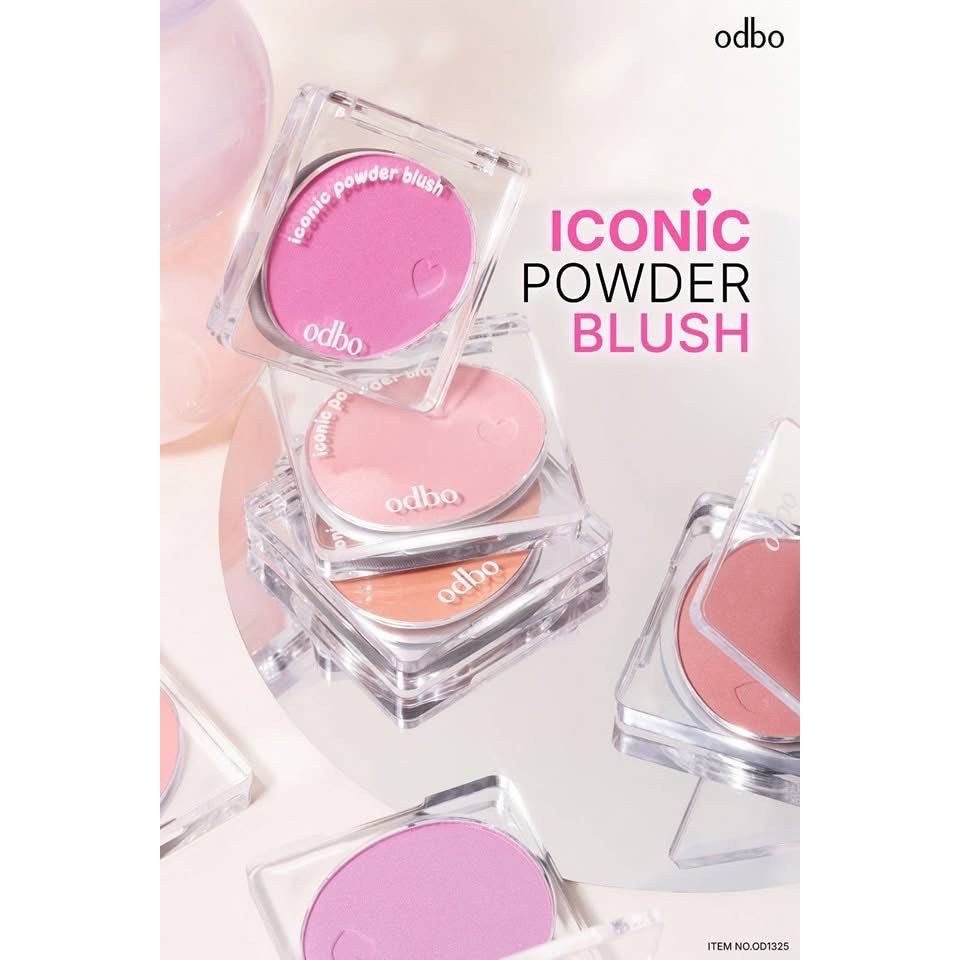 Odbo Iconic Powder Blush [ OD1325]โอดีบีโอ ไอโคนิค พาวเดอร์ บลัช ขนาด 4.2กรัม | Shopee Thailand