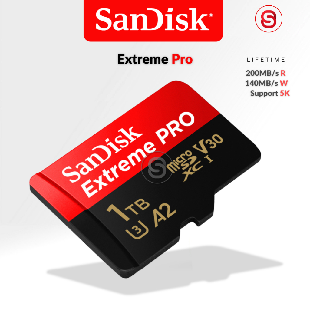 SanDisk Extreme PRO Micro SD Card SDXC 1TB Speed 200MB/s r 140MB/s ...