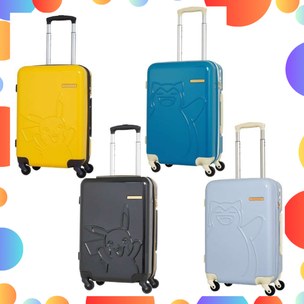 โปเกม่อน กระเป๋าเดินทาง 37L.62L [TSA lock] ปิกาจู สีเหลือง สีดำ สีคาบิกอน สีฟ้า สีฟ้าอ่อน ส่งตรง ...