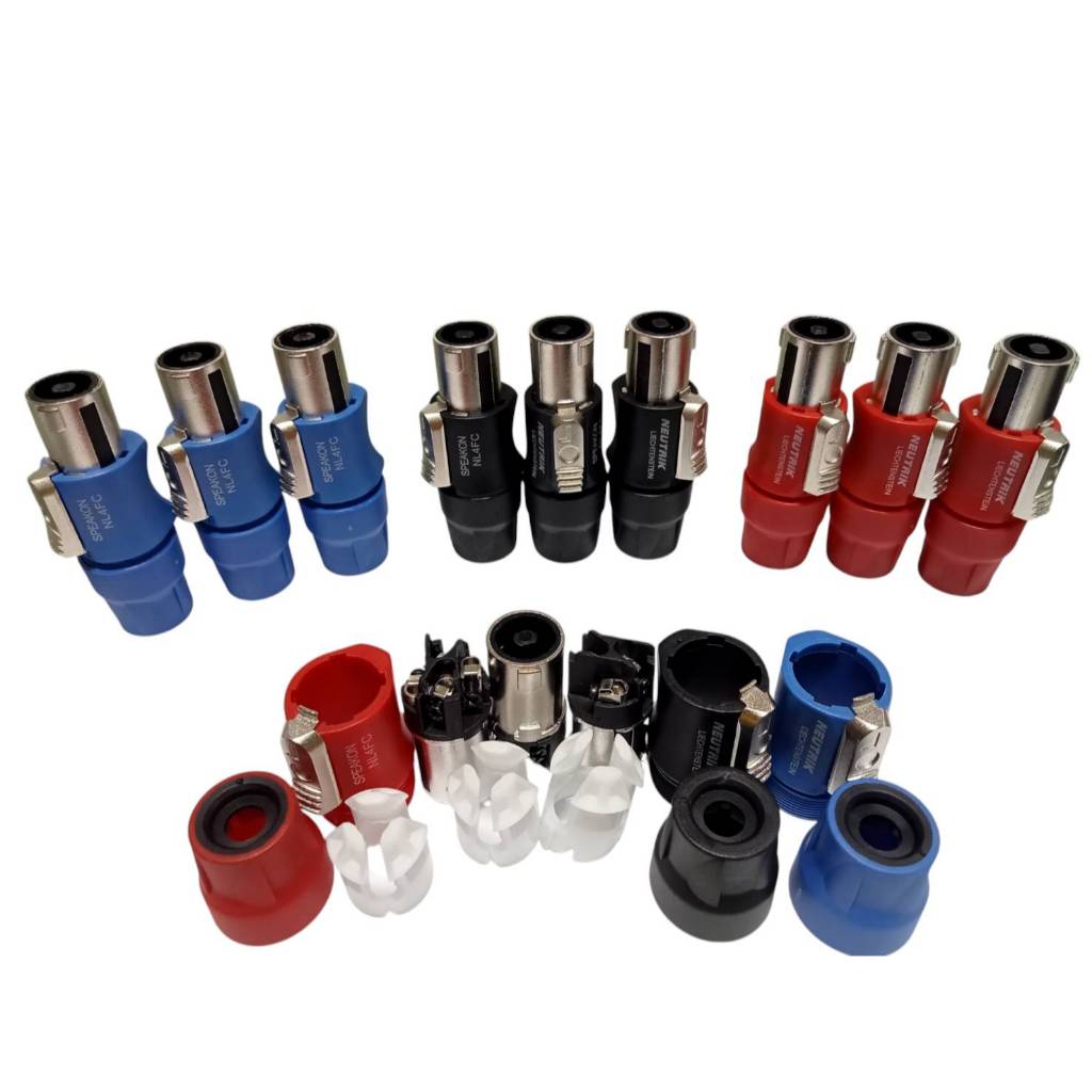 สเปคคอนลำโพงตัวผู้ SPEAKON NL4FC NEUTRIK 4 PIN. หัวเหล็ก อย่างดี สวยงาม ...