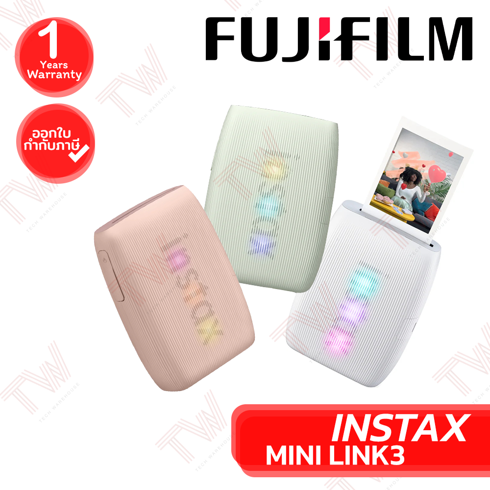 Fujifilm INSTAX MINI LINK3 เครื่องปริ้นรูปฟิล์มอินสแตนท์ [มีให้เลือก 3 ...