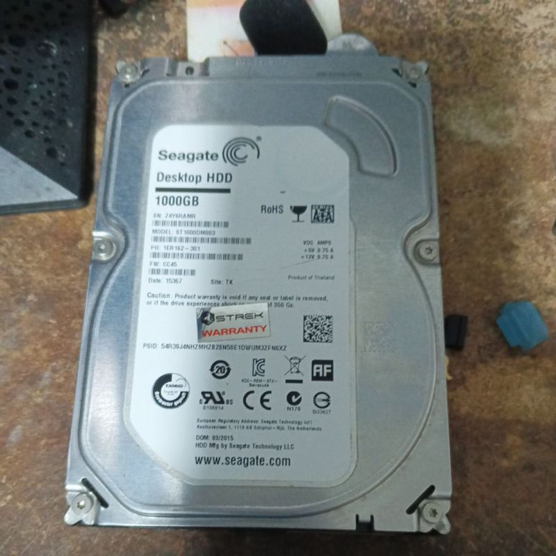 ฮาร์ดดิสก์ Seagate desktop HDD 1 tb | Shopee Thailand