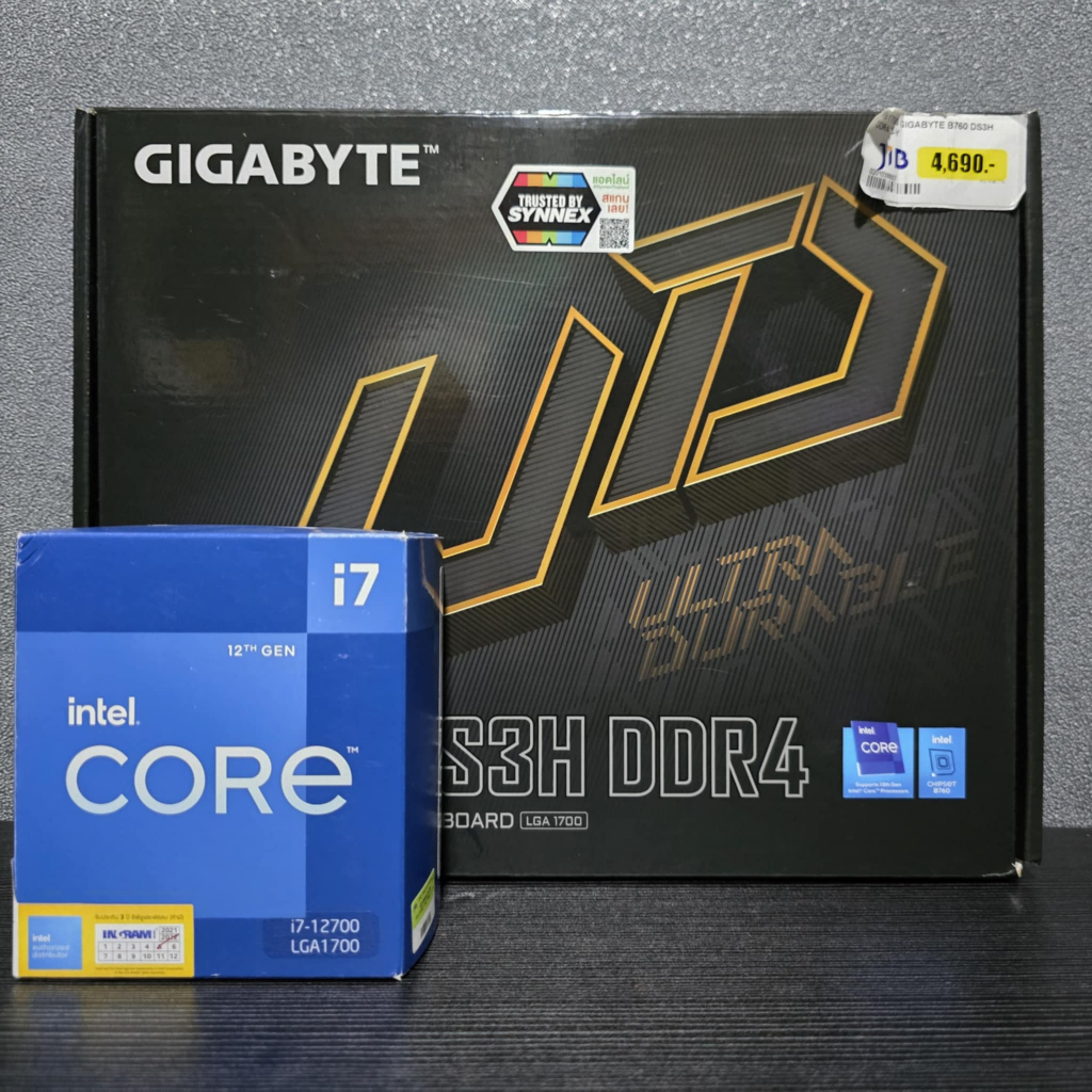 CPU INTEL CORE I7 12700 (Intel UHD Graphics 770) + GIGABYTE B760 DS3H ...