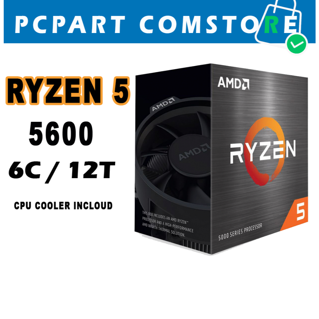 CPU Ryzen5 5600 3.5GHz 6C/12T AMD Ryzen AM4 | Shopee Thailand