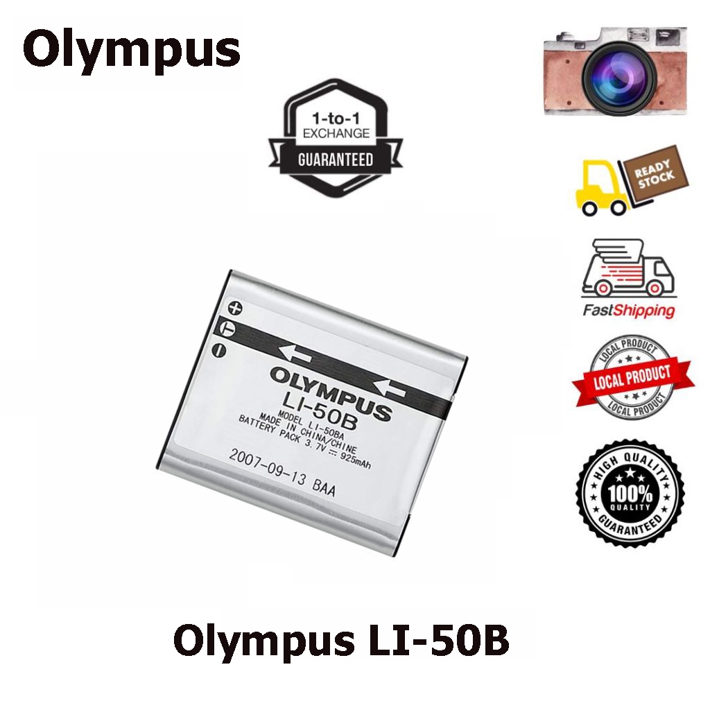 แบตเตอรี่กล้องของแท้ Li-50B Li50B D-Li92 DLi92 For olympus stylus 1010 ...