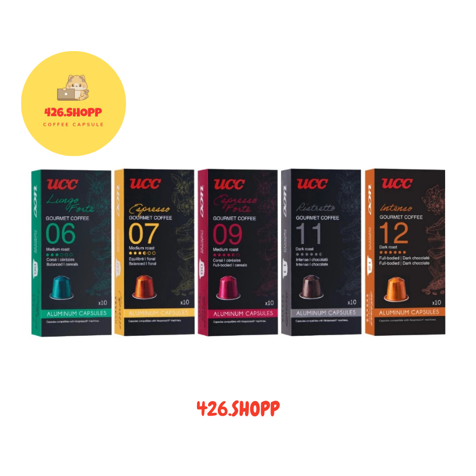[เลือกรส] UCC Gourmet Coffee Capsule ยูซีซี แคปซูล กูร์เมต์คอฟฟี 10 แคปซูล 50 กรัม for Nespresso ...