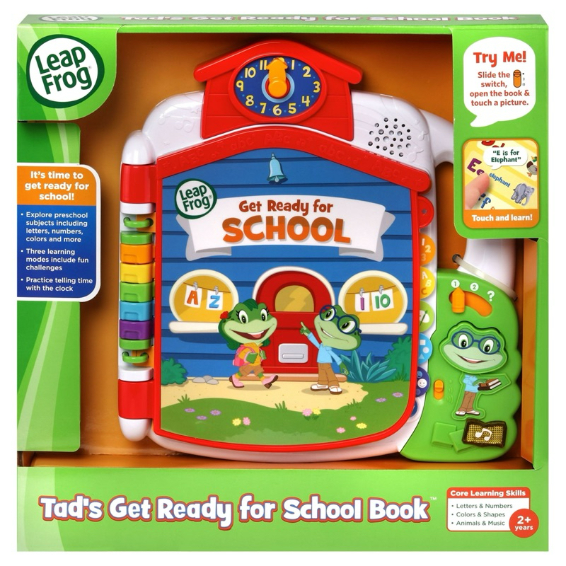 หนังสืออิเลคโทรนิคส์ Leap Frog Tad Get Ready For School Book | Shopee ...