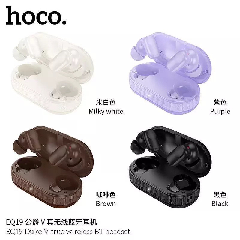 Hoco EQ19 หูฟังบลูทูธไร้สาย Bluetooth5.4 ความจุ 400mAh ระบบเสียงแยก ...