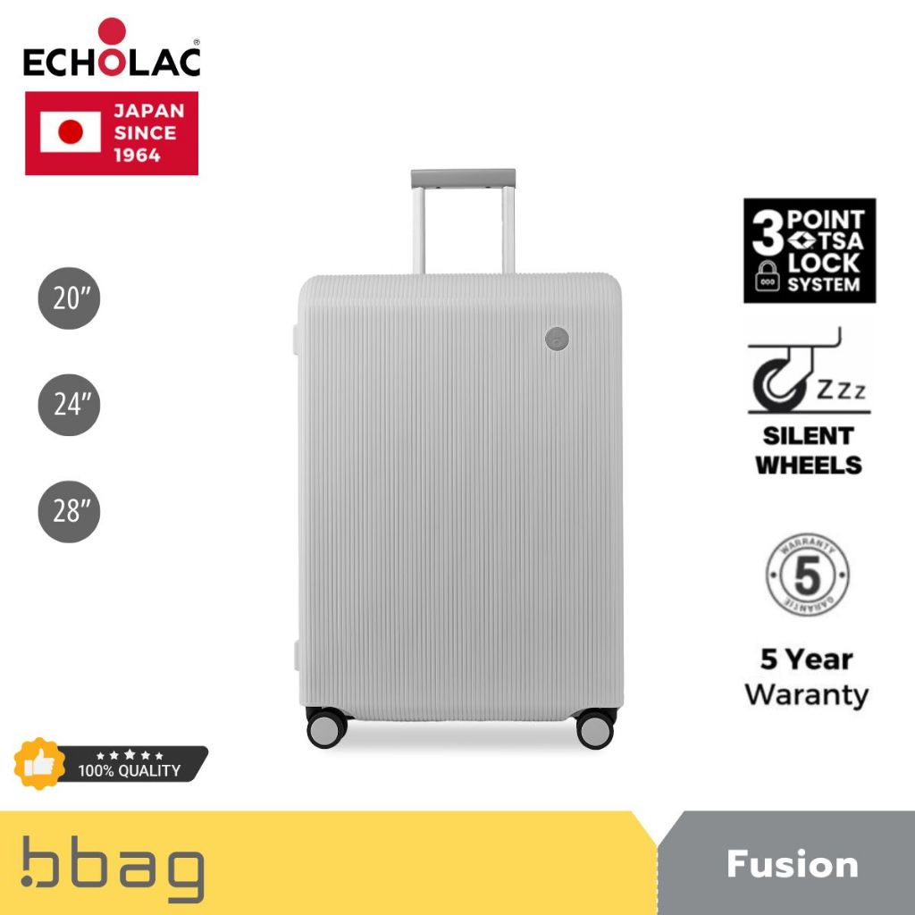 Echolac กระเป๋าเดินทางแบบโครง รุ่นฟิวชั่น (Fusion PW004) : สีเทาอ่อน (Dolphin Grey) | Shopee ...