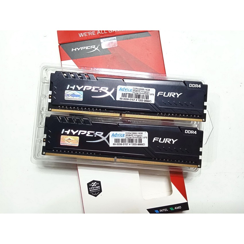 Kingston HyperX 16GB DDR4 2666 Dual แท้ ประกันตลอดชีพ | Shopee Thailand