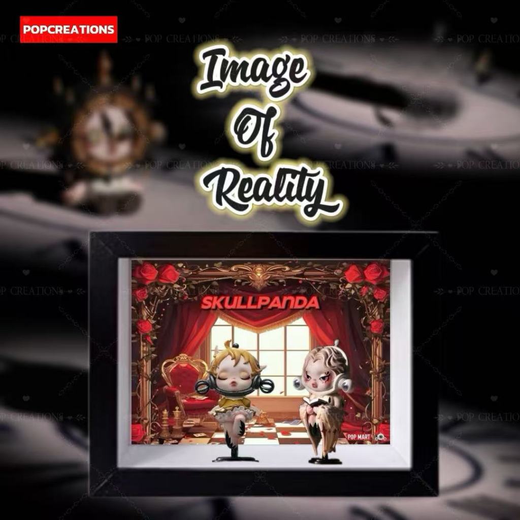 POPCREATIONS POPMART DIY SKULLPANDA Image Of Reality กรอบรูป 15*20 ...