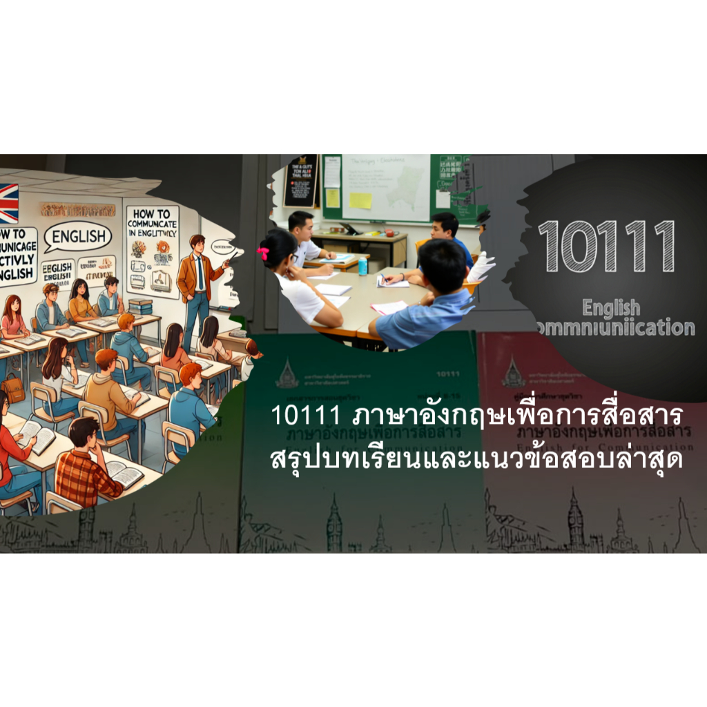สรุปบทเรียนและแนวข้อสอบล่าสุด มสธ 10111 ภาษาอังกฤษเพื่อการสื่อสาร ...