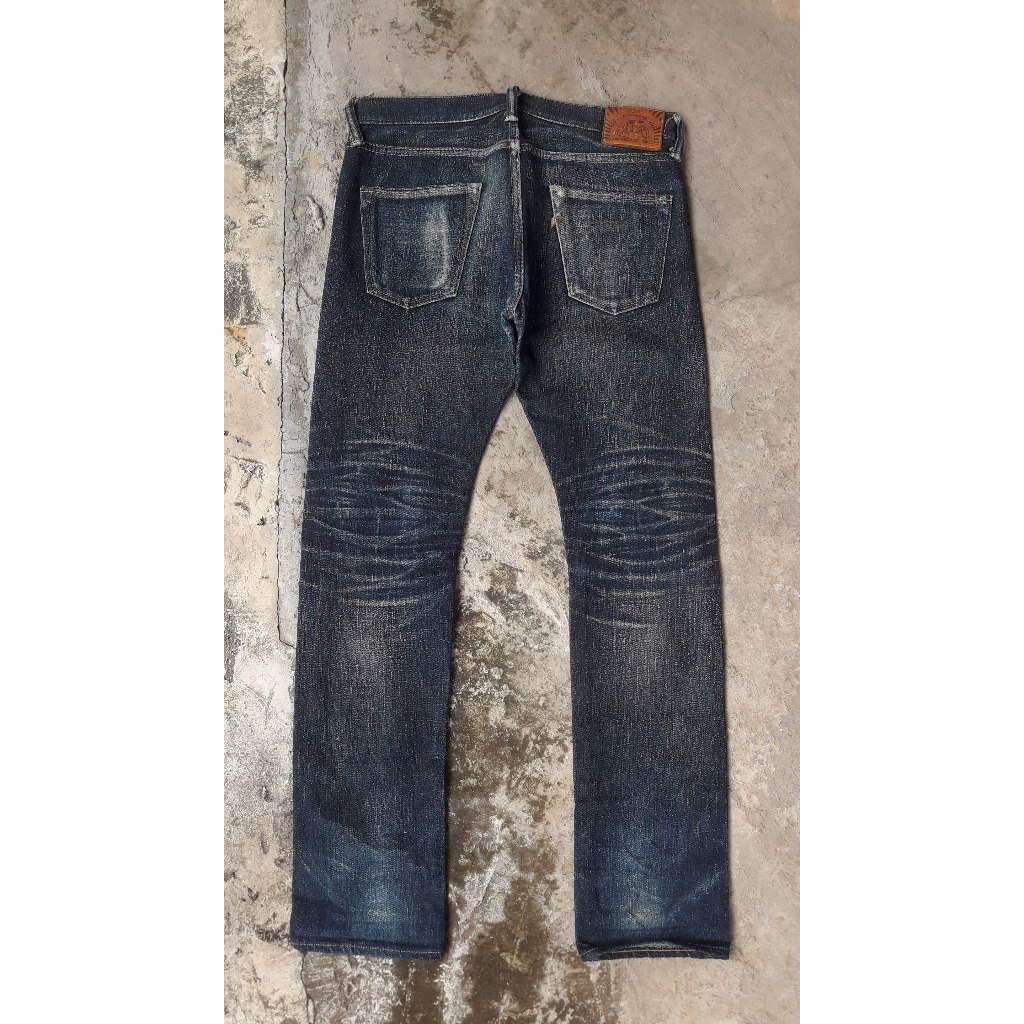 ปรับลง #เอวจริง33 Pronto x Pure Blue Japan PPBJ18-2 ใบไม้ทอง ผ้า 18OZ ...