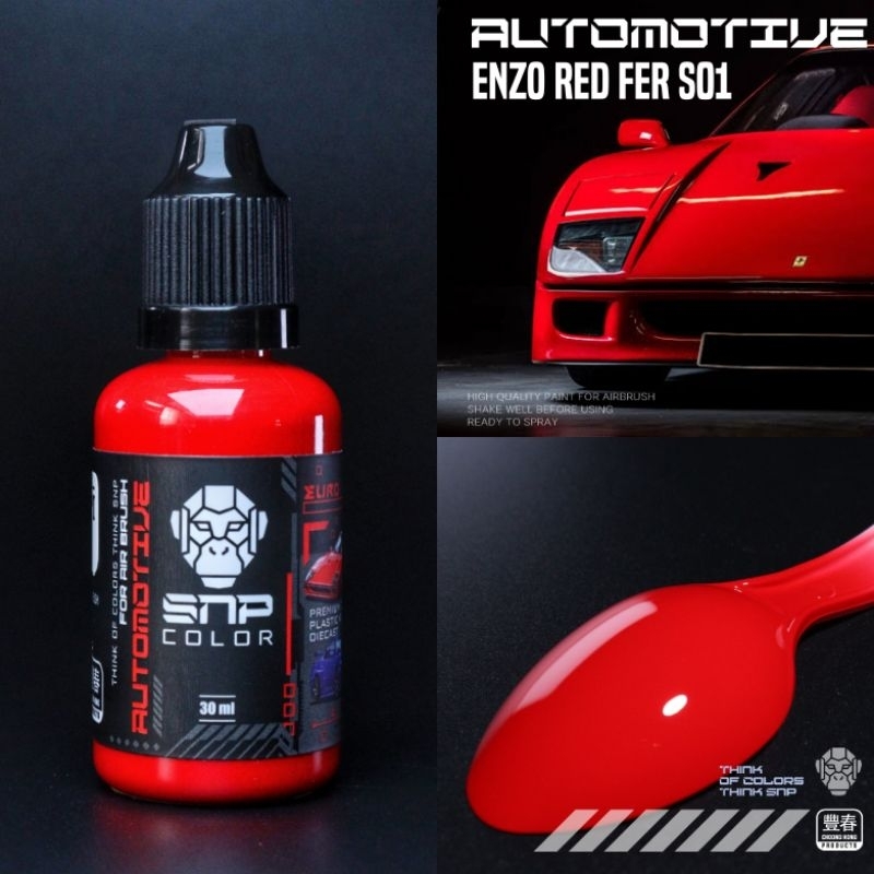 SNP COLOR สีตรงรุ่น Ferrari Red สีโมเดลพร้อมพ่น | Shopee Thailand