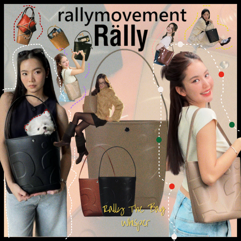 🚚🌟 พร้อมส่ง !! แท้💯🔖Rally The Bag Whisper💥3color📍Rally Movement bag Bucket Bag กระเป๋าโท้ ...