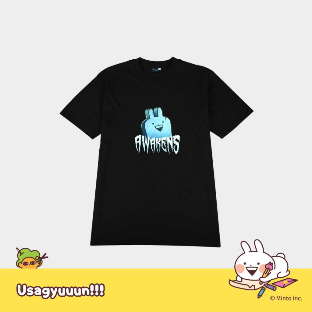 T-Shirt Usagyuuun Awakens [Black] | Shopee Thailand