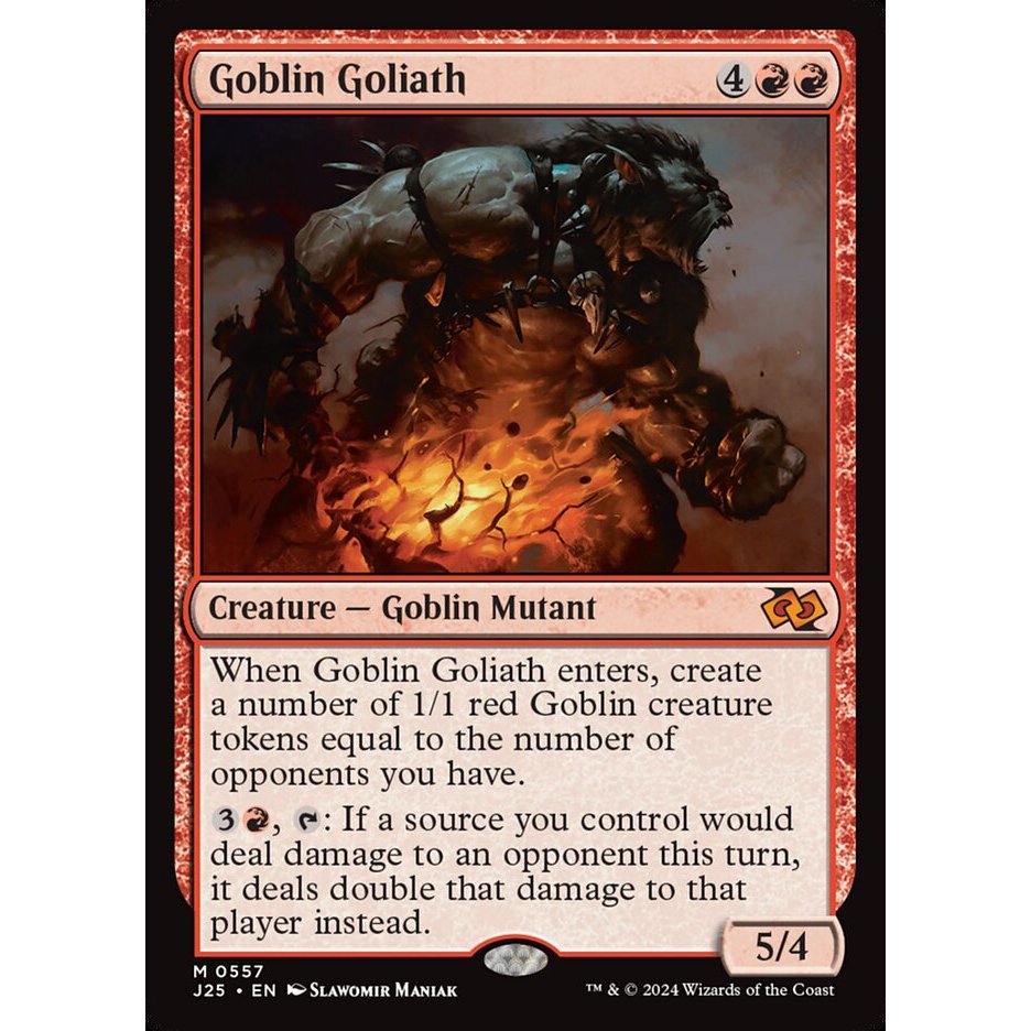 Goblin Goliath J25 Foundations Jumpstart การ์ด Magic the Gathering [MTG ...