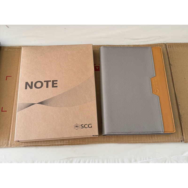 สมุดโน็ต SCG พร้อมปฏิทินในเล่ม 2568/2025+ บันทึกข้อความ memo+ช่องใส่ ...