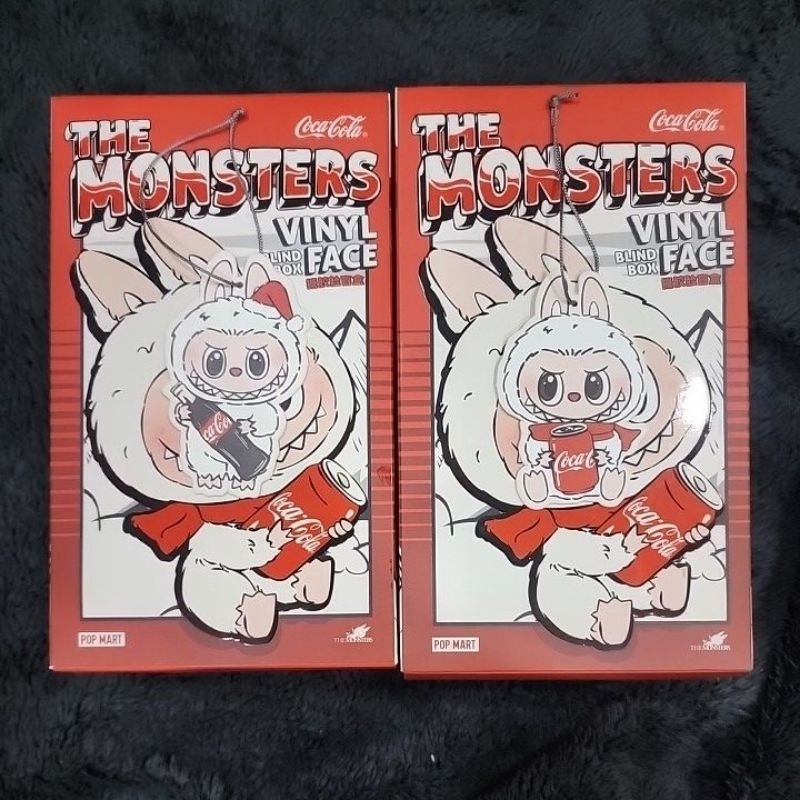 POPMART THE MONSTERS LABUBU Coca cola vinyl face pendant | Shopee Thailand