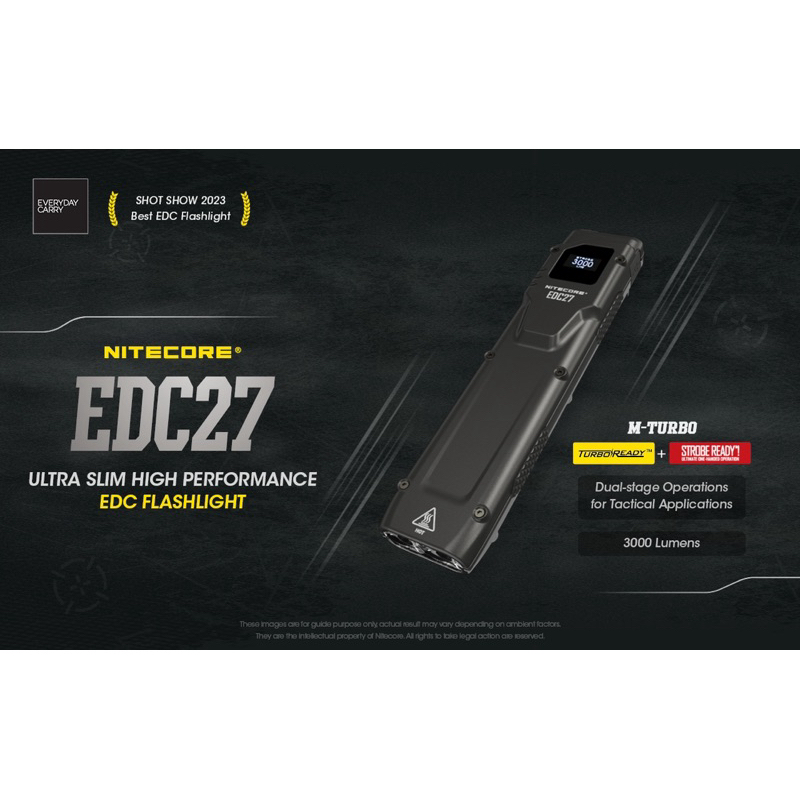 ไฟฉาย Nitecore EDC27 3000 Lumen : สินค้ารับประกัน 1 ปี | Shopee Thailand