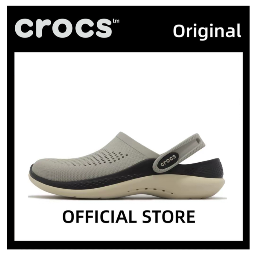 【100%Original】Crocs LiteRide 360 Clog Elephant Grey Women&Men Sandal ...