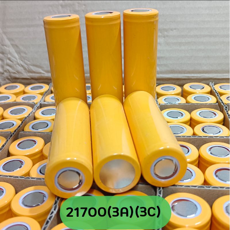 ถ่านชาร์จ 21700 แบตเตอรี่ลิเธียม ไอออน li-on ความจุ 3,000 mAh (3แอมป์)(3C) 🔋🔊🔋รับประกันเเอมป์แท้ ...