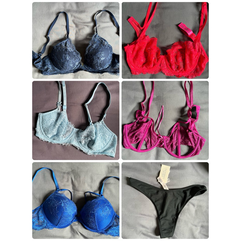ชุดชั้นใน sexy ซีทรู victoria secret, sabina, la senza C75/B75 | Shopee Thailand
