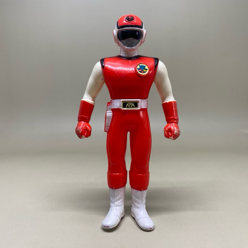 Sentai Flashman Red Soft Figure (1986) 11.5 Cm. | Original Bandai ...
