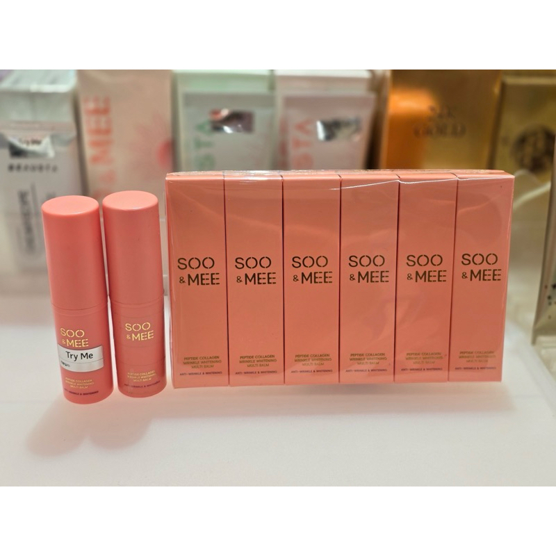 SOO & MEE PEPTIDE COLLAGEN WRINKLE WHITENING MULTI BALM 10G | Shopee ...