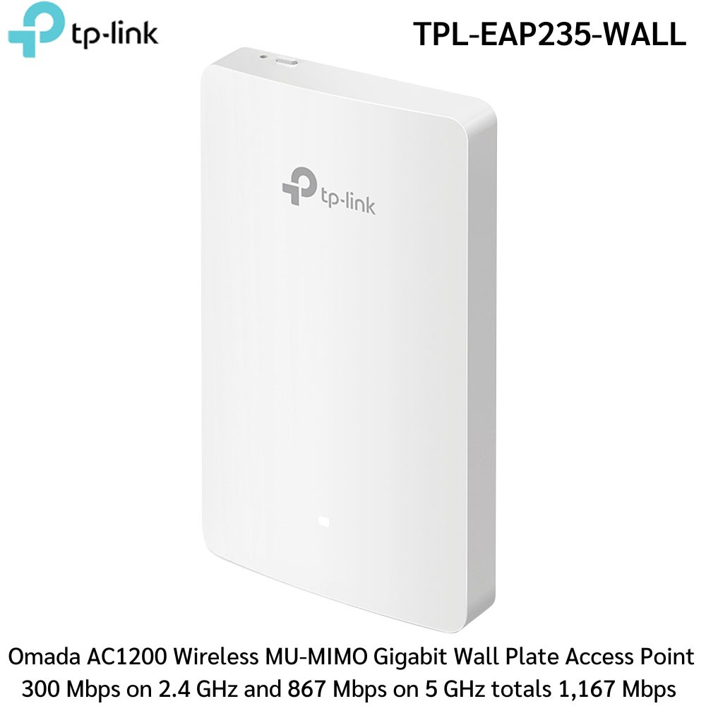 TP-Link รุ่น EAP235-Wall AC1200 Wireless MU-MIMO Gigabit Wall Plate ...