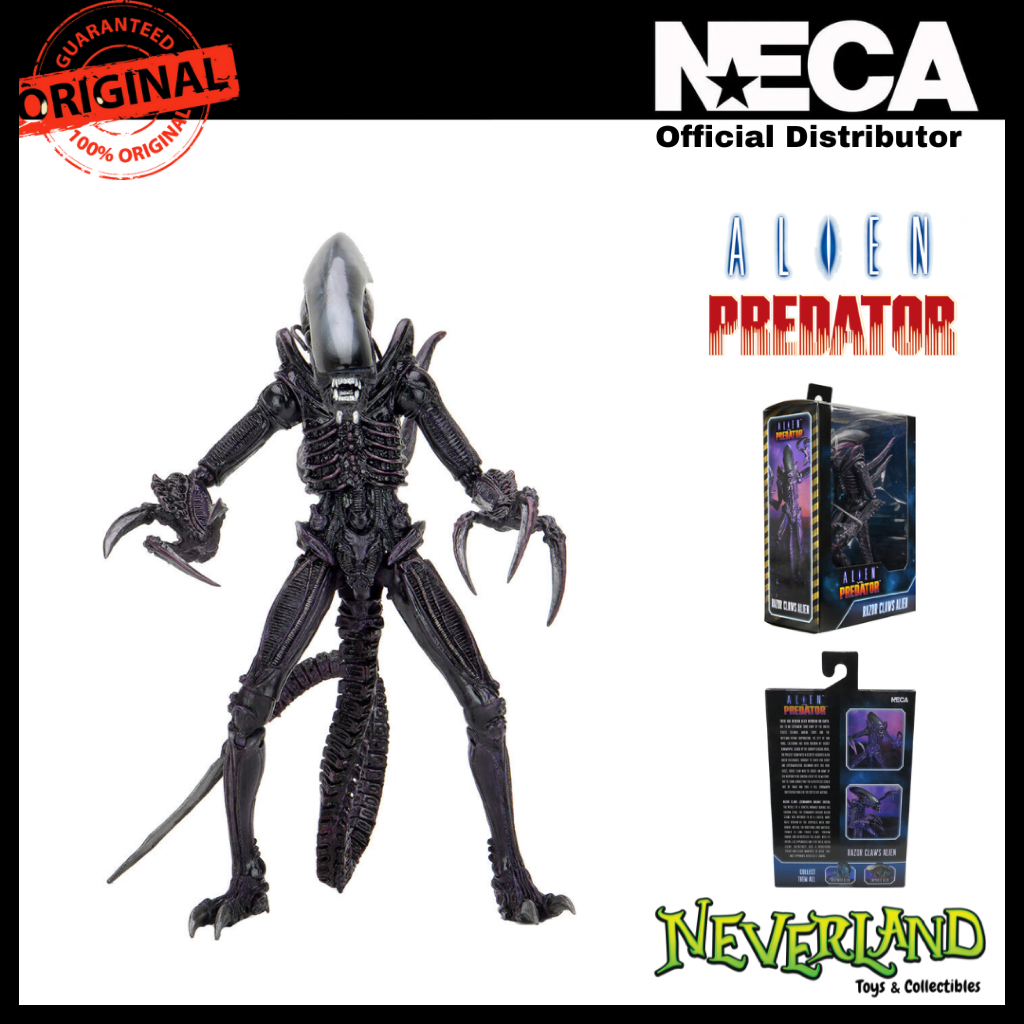 NECA Alien vs Predator Razor Claws Alien (Movie Deco) 7" Scale Action ...