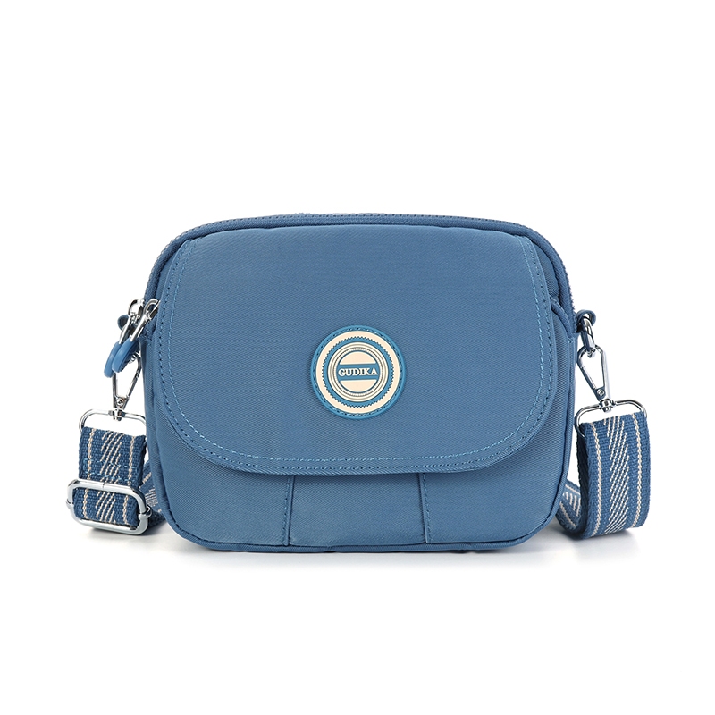 GUDIKA-[จัดส่ง ใน 24 ชม.] กระเป๋าสะพายไหล่ สะพายข้าง ผ้าไนล่อน สีพื้น ...
