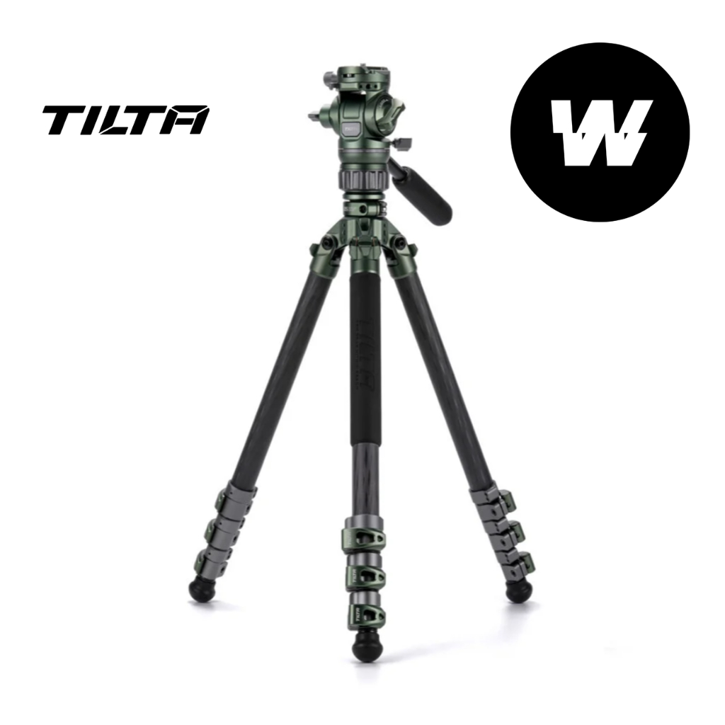 (PRE-ORDER) Tilta VT05 Travel Video Fluid Head with 3-Stage Carbon Fiber Tripod Legs (5KG ...