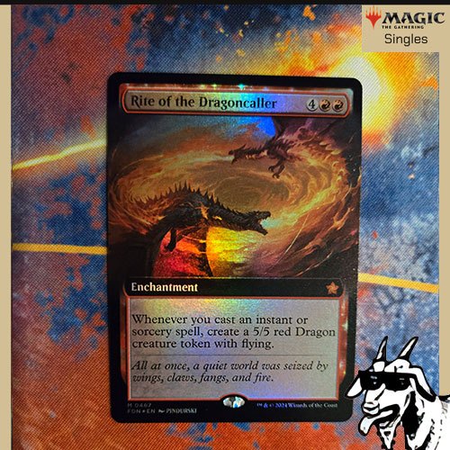 [MTG][Single][FDN] Rite of the Dragon Caller (FOIL) ระดับ Mythic Rare ...