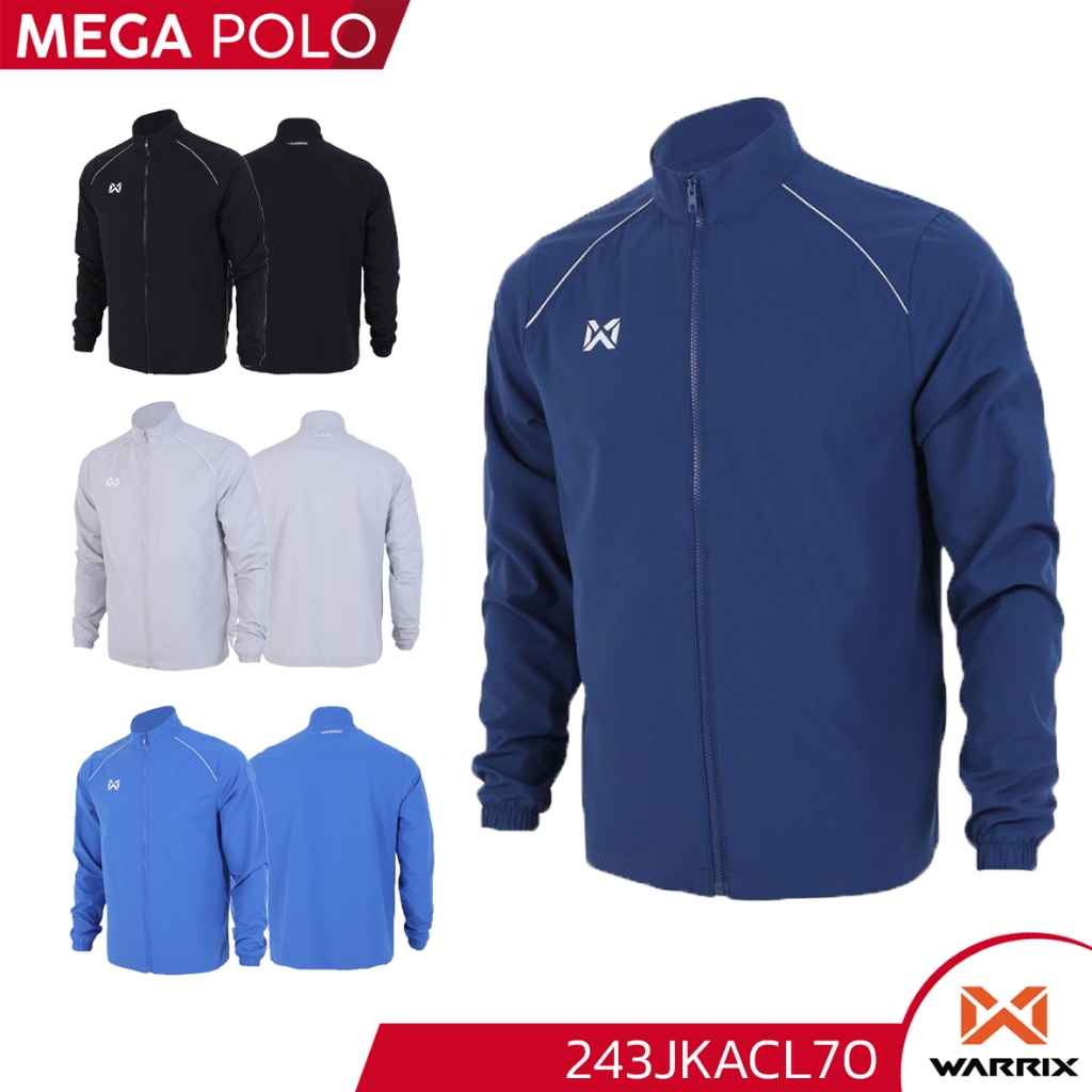 แจ็คเก็ต WARRIX Active PRO Jacket กันลม ผ้าวูเว่น 243JKACL70 | Shopee Thailand