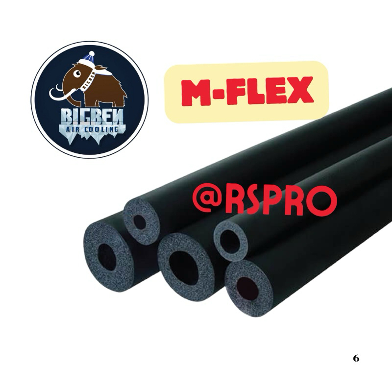 ฉนวนหุ้มท่อน้ำยาแอร์ M-FleX #หนา 3/8 (3หุน) ยาว 180 CM.#อินซู#ท่อแอร์ ...