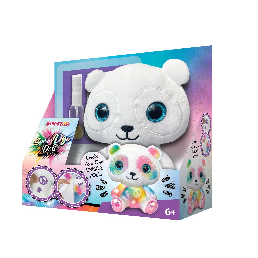 Sew-Star : Spray Dye Doll (Panda) - ชุด DIY สเปรย์แต่งสีตุ๊กตาแพนด้า ...
