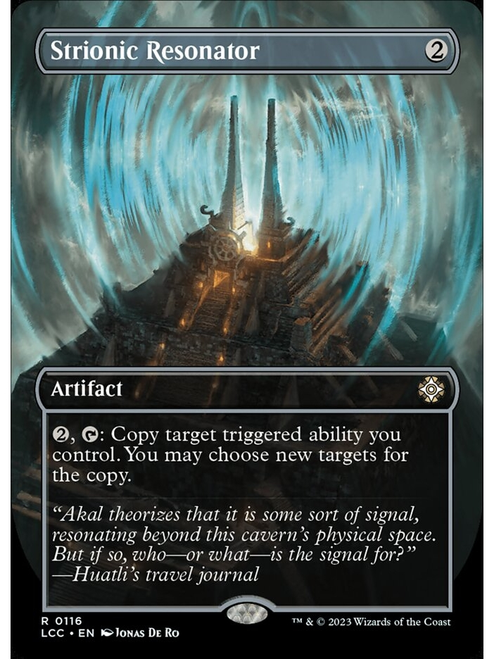 Strionic Resonator [Borderless Box Topper Foil] LCC การ์ด Magic the Gathering [MTG] ของแท้ ...