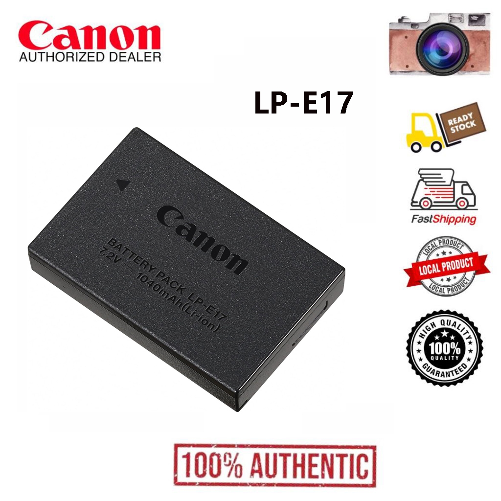 Canon LP-E17 Battery / Canon Charger LC-E17 แบตแท้ แท่นชาร์จแท้ for Canon RP 750D 760D 77D 800D ...