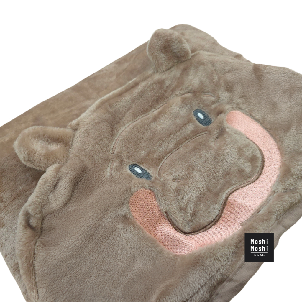 Moshi Moshi ผ้าห่มมีหมวก Moodeng ลายหมูเด้ง ผ้าห่มขนนุ่ม ลายน่ารัก รุ่น ...