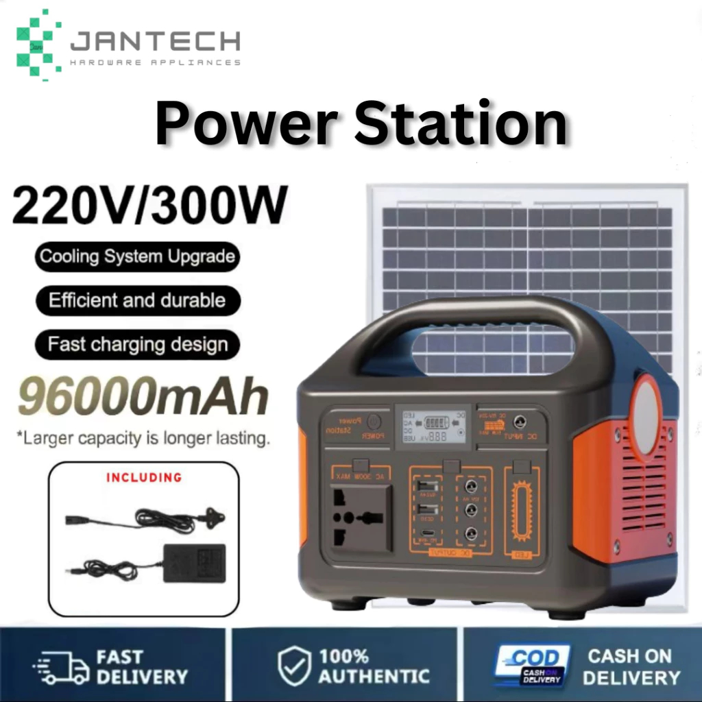 JANTECH Portable Power Station เครื่องกำเนิดไฟฟ้าพลังงานแสงอาทิตย์ 150W แหล่งจ่ายไฟแบบพกพา 220V ...